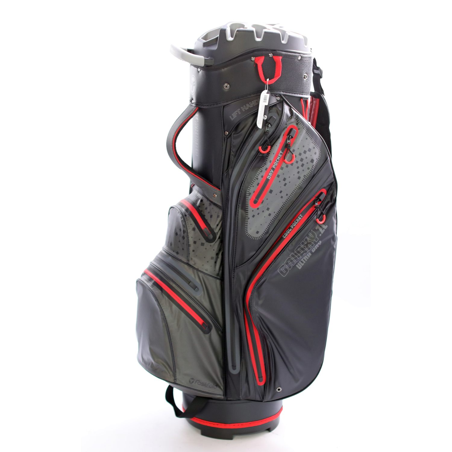 Fast Fold Galaxy Ultra Dry Waterproof Cart Bag With 14-Way Organizer ...